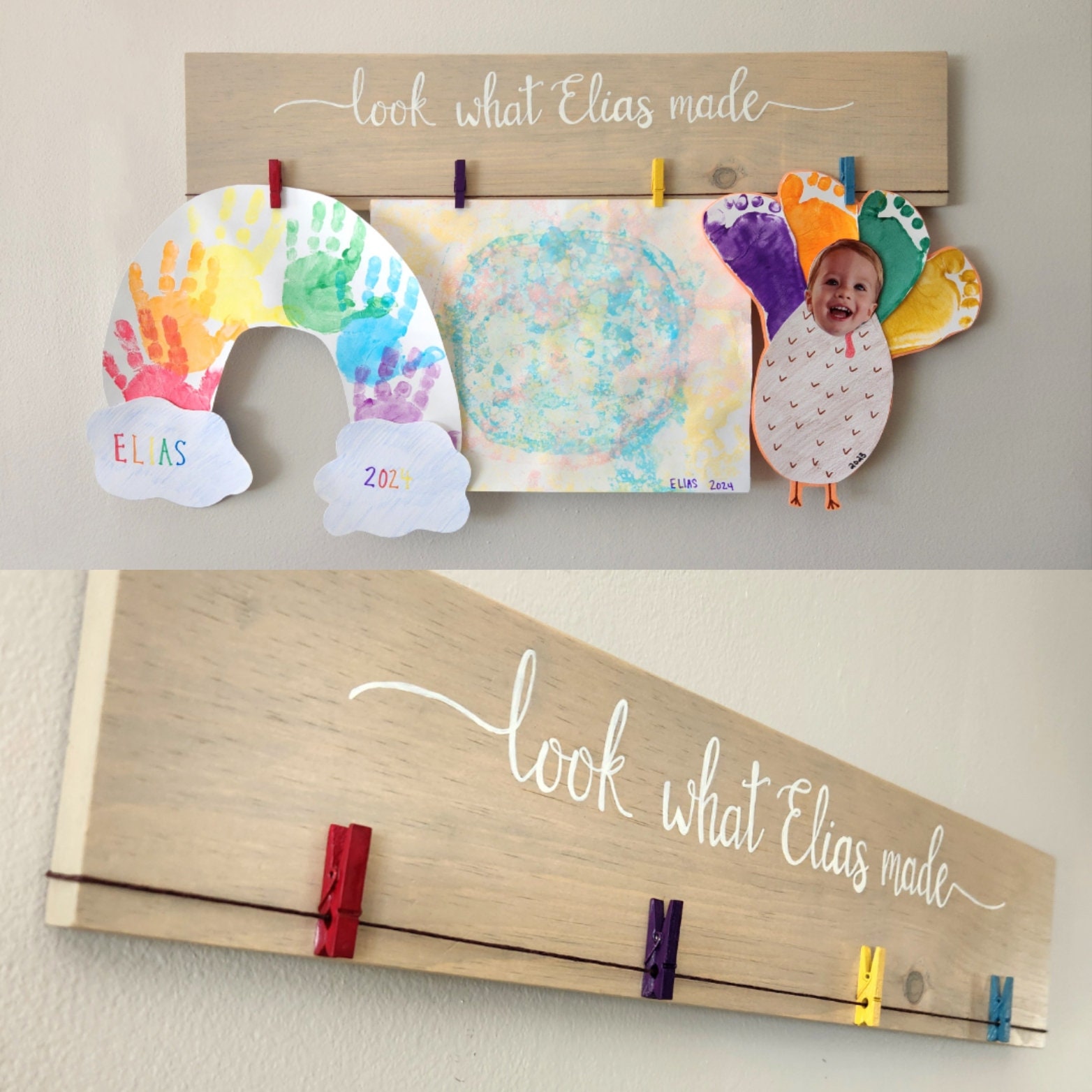 Kids Artwork Display Board - Etsy