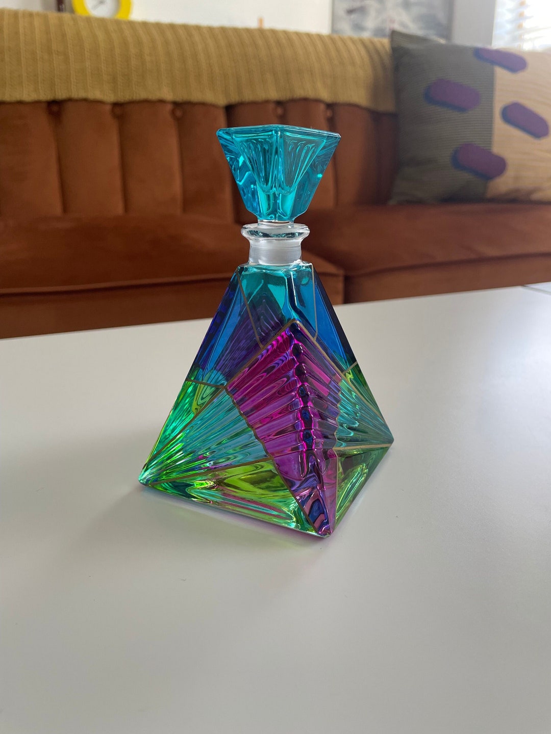 VINTAGE Italian Murano Glass Fragrance Bottle - Etsy