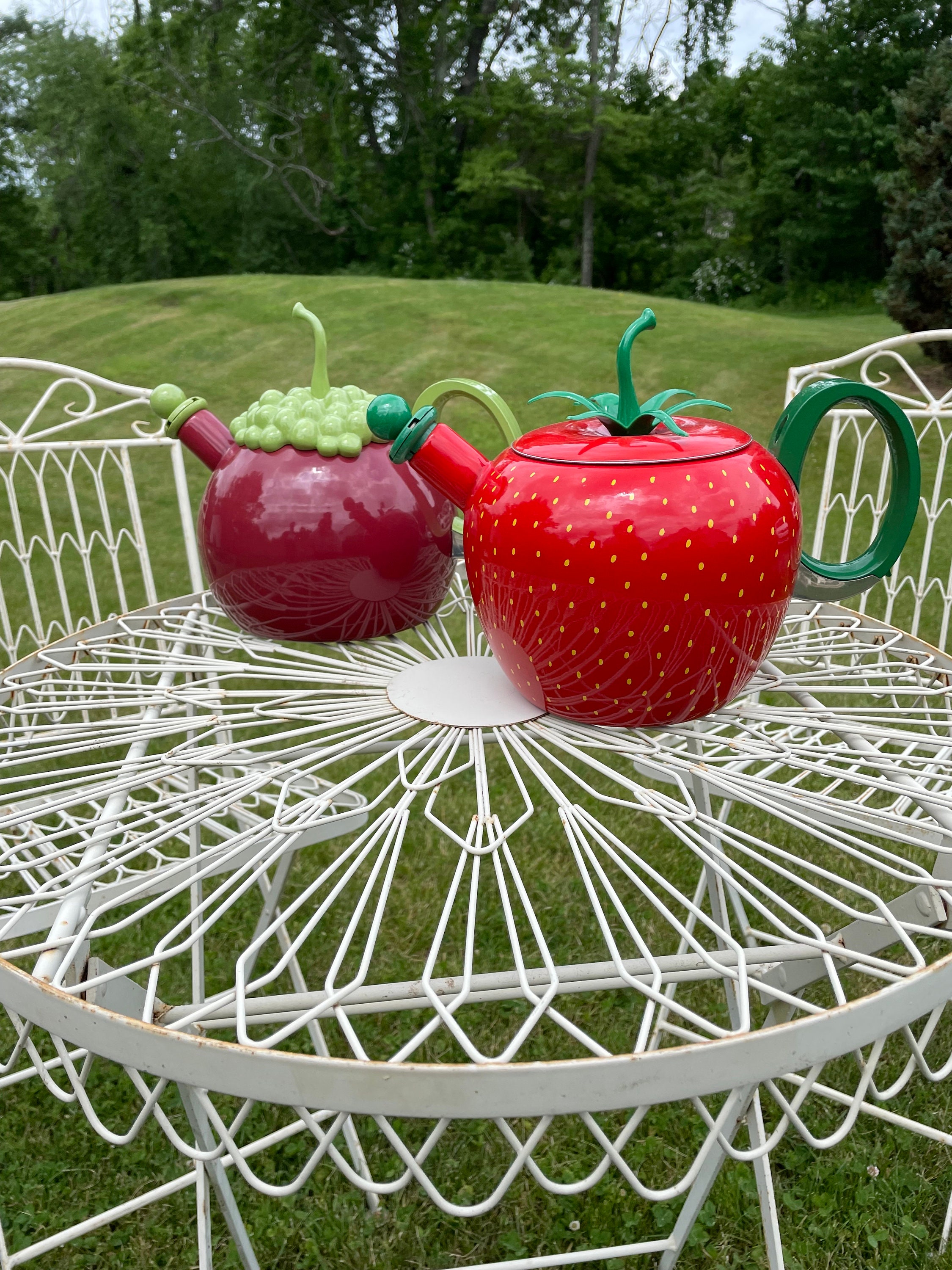 VINTAGE RARE Copco Grape Whistle Tea Kettle - Etsy