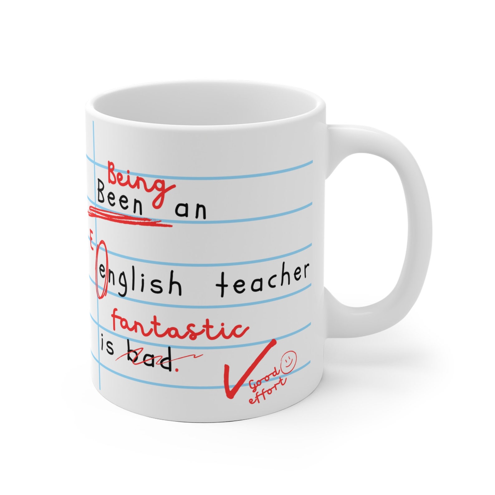 English Teacher Mug - English Teacher Gift - Spelling Correction Gift ...