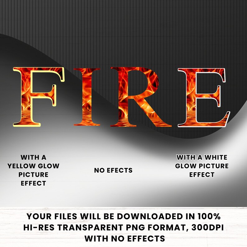 Fire Alphabet & Numbers Graphic Bundle, Flaming Monograms and Initials ...