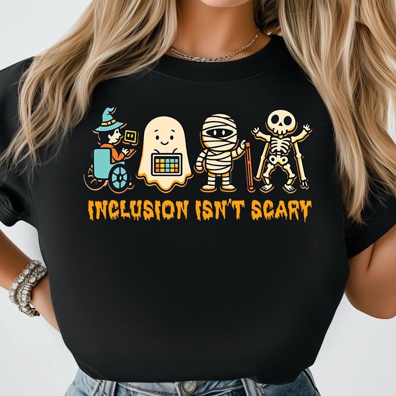 Inclusion Isn’t Scary PNG – Funny Halloween SPED Teacher Clipart ...