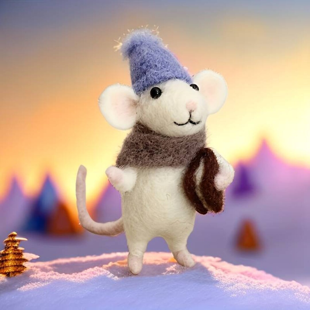Mouse Felting Kit a Unique Gift or Christmas Stocking Filler - Etsy