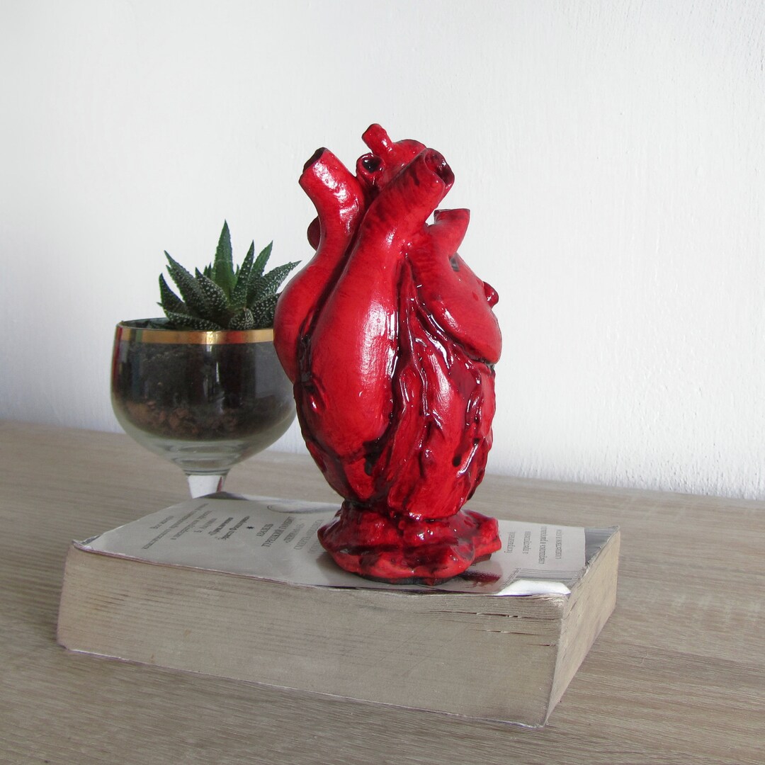 Handmade Sculpture Anatomical Heart - Etsy
