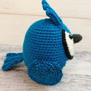 CROCHET PATTERN Chubby Blue Jay Amigurumi - Etsy