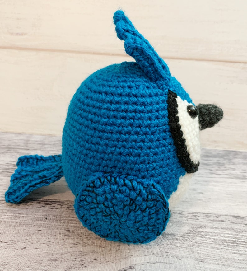 CROCHET PATTERN Chubby Blue Jay Amigurumi - Etsy
