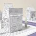 Printable Paper City Craft Set | DIY 3D Mini Town for Kids | Instant ...