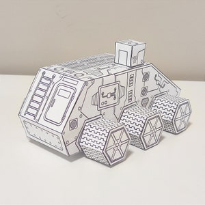 Rocket, Space Station and Mars Rover Paper Toy Making Kit, Set #4 ...