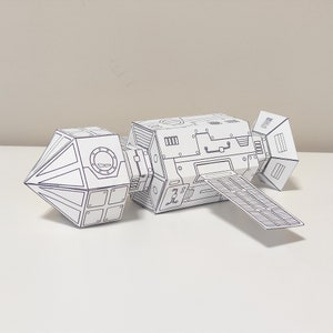 Printable Space Paper Toy Kit – Rocket, Rover & Station Craft for Kids ...