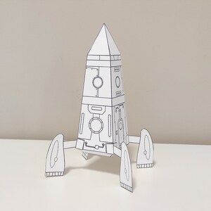 Rocket, Space Station and Mars Rover Paper Toy Making Kit, Set #4 ...
