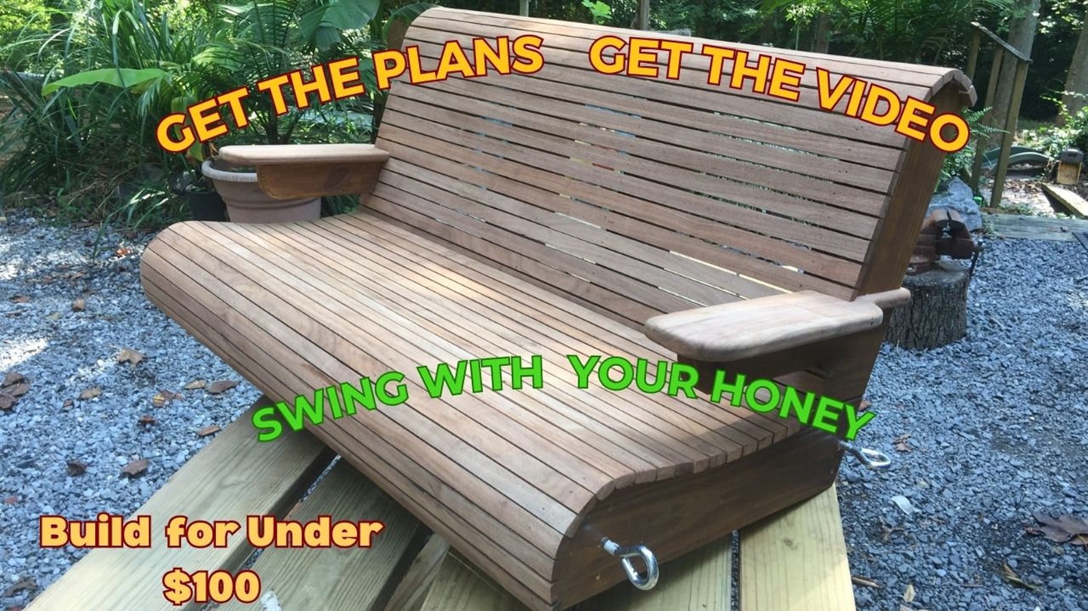 Swing Bench Plans and Step by Step Instructional Video - Etsy