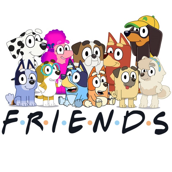 Bluey friends png - Etsy México
