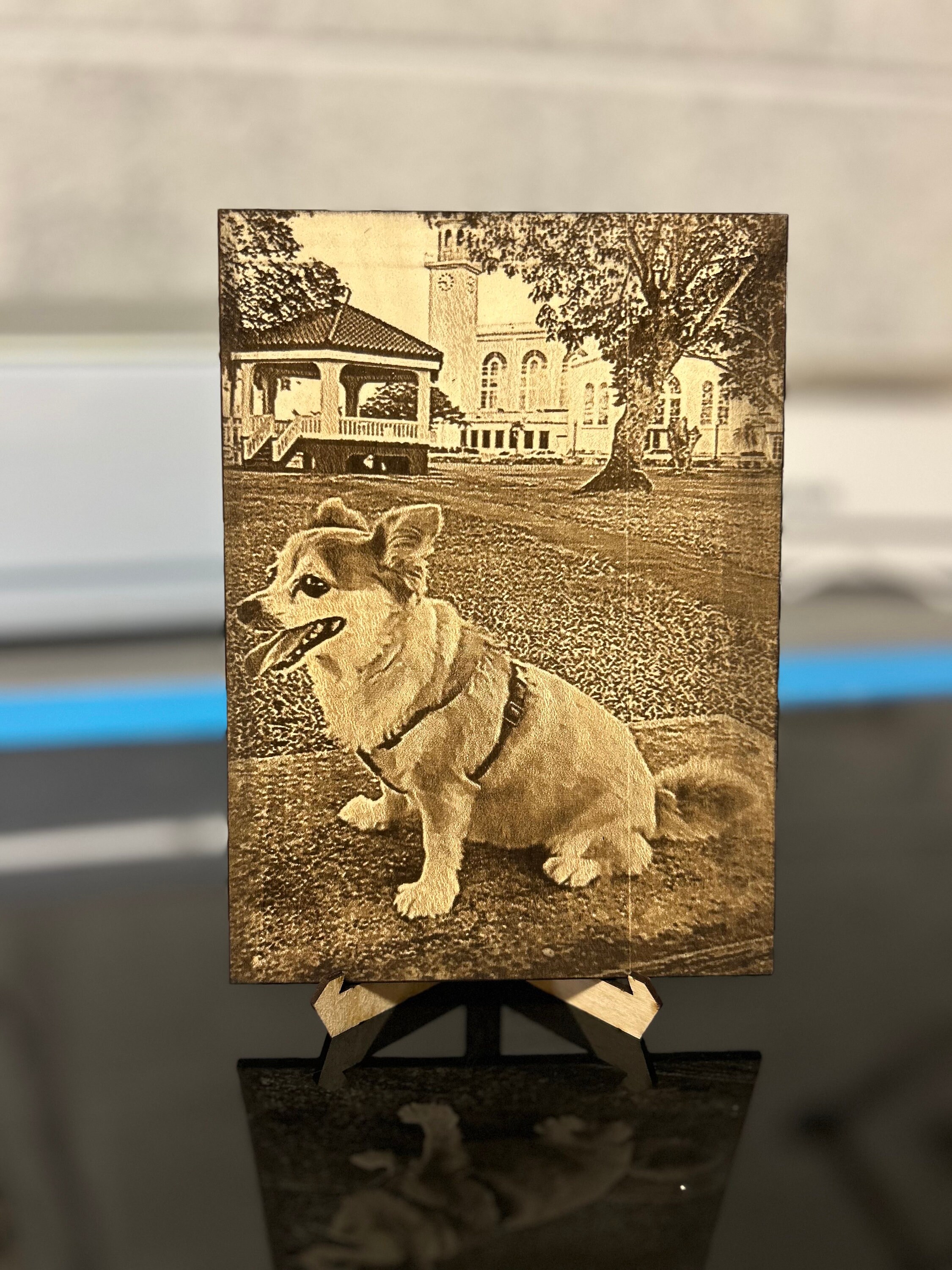 Wood Burned Picture With Stand, Valentine's Day Gift for Her, Picture ...