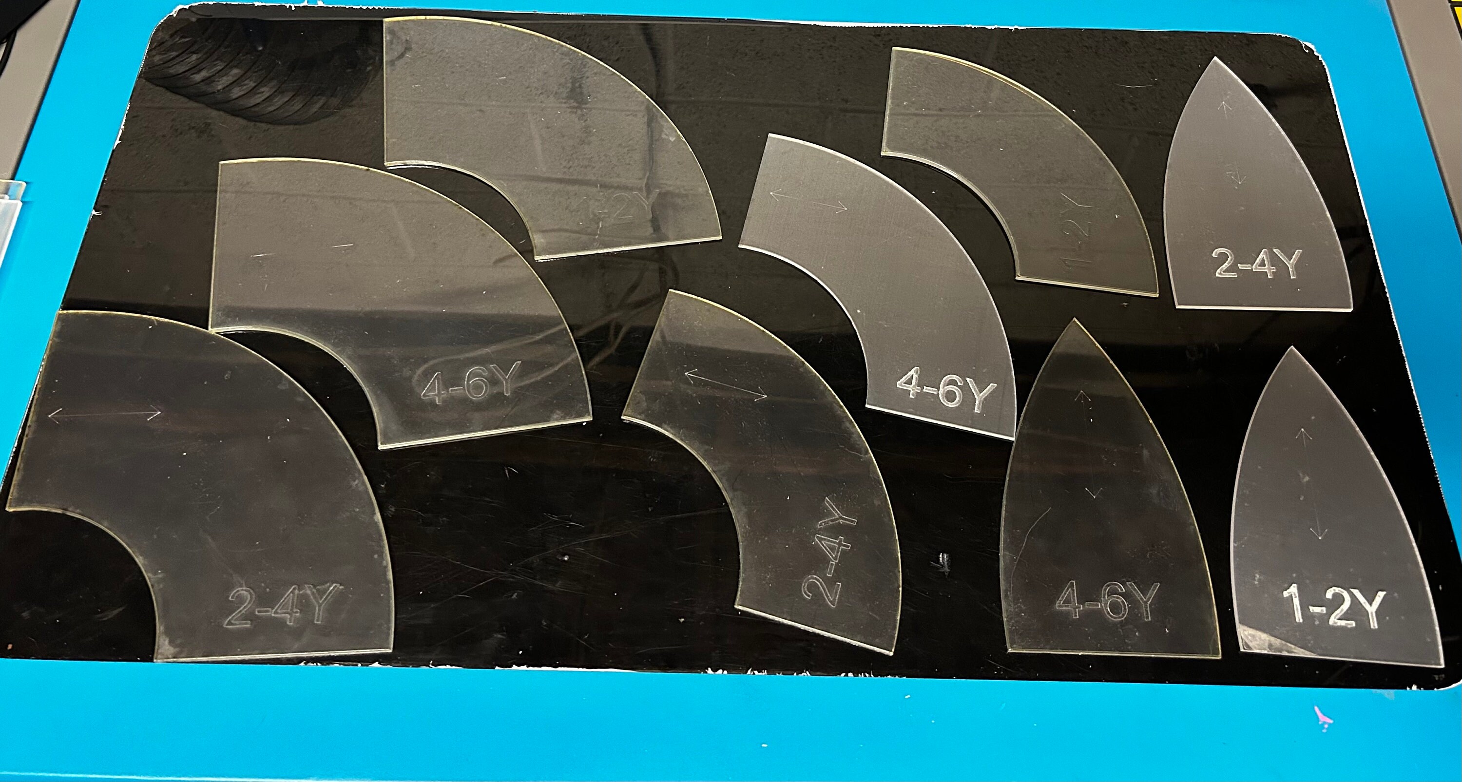 Custom Acrylic Templates for Sewing, Ornaments, Signs, Etc. made to ...