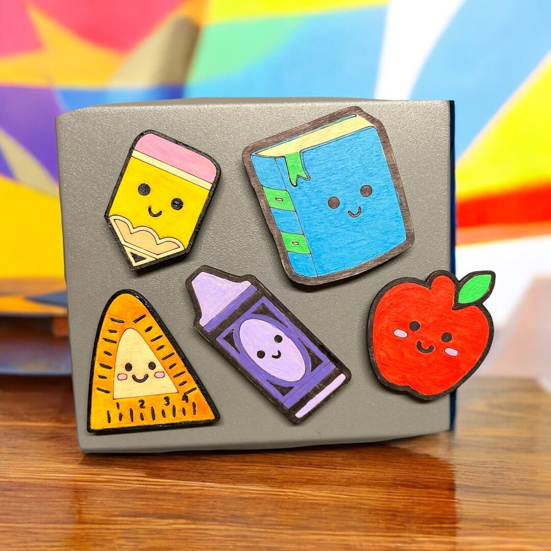 Back to School Magnet Set Teacher Themed Magnets for Classroom Cute ...