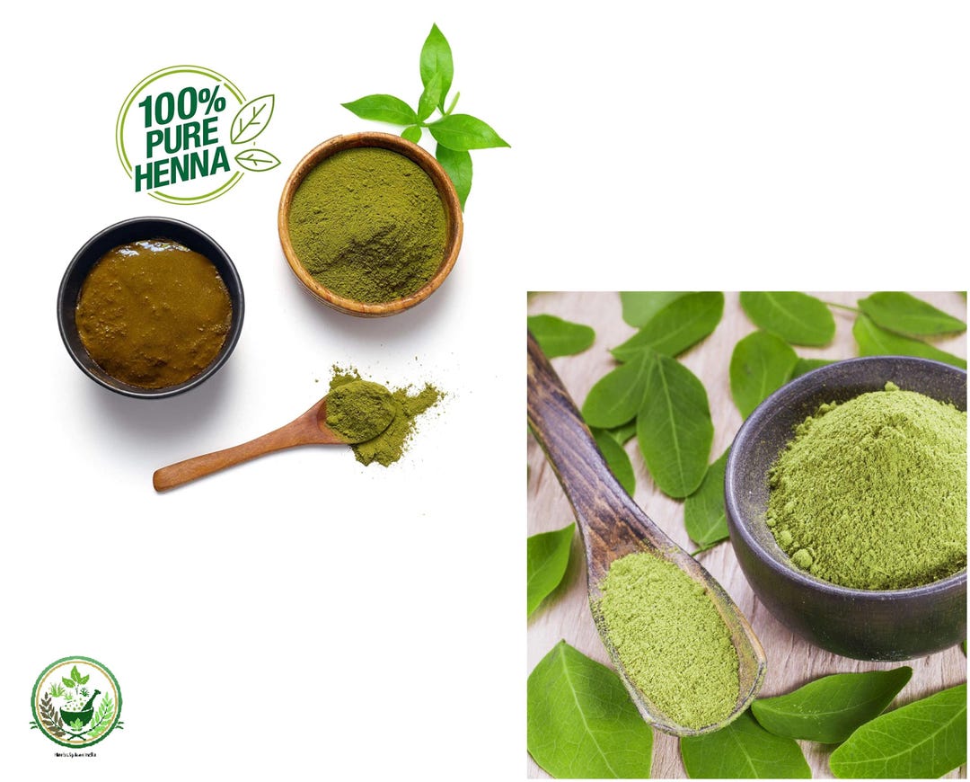Organic Henna Powder, Lawsonia Inermis Powder, Brown Red Henna, Tattoo ...