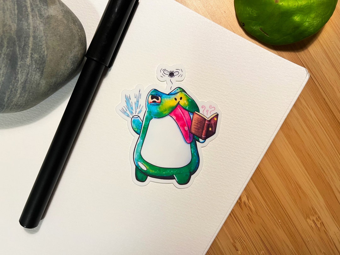 Spell Frog Vs. Nemesis // Frog Sticker // Cute GLOSSY Vinyl Sticker - Etsy
