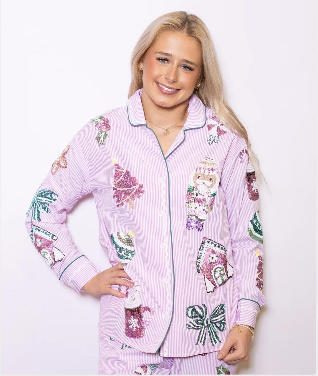 Women's Sequin Christmas Pajamas - Etsy