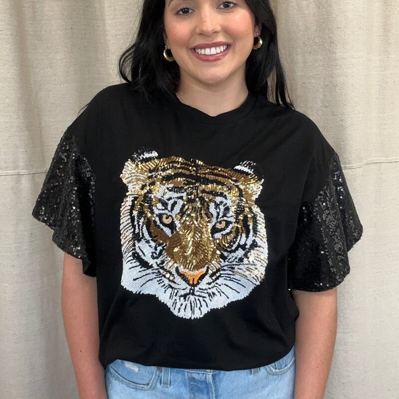 Sequin Tiger Shirt - Etsy