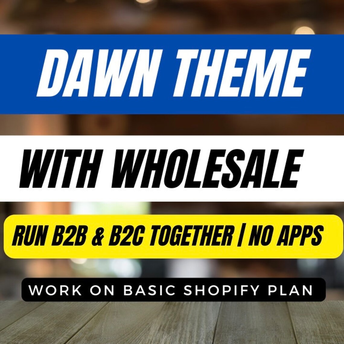 Shopify Dawn Theme With Inbuilt Shopify Wholesale to Run B2B and B2C Together Free Installation ...