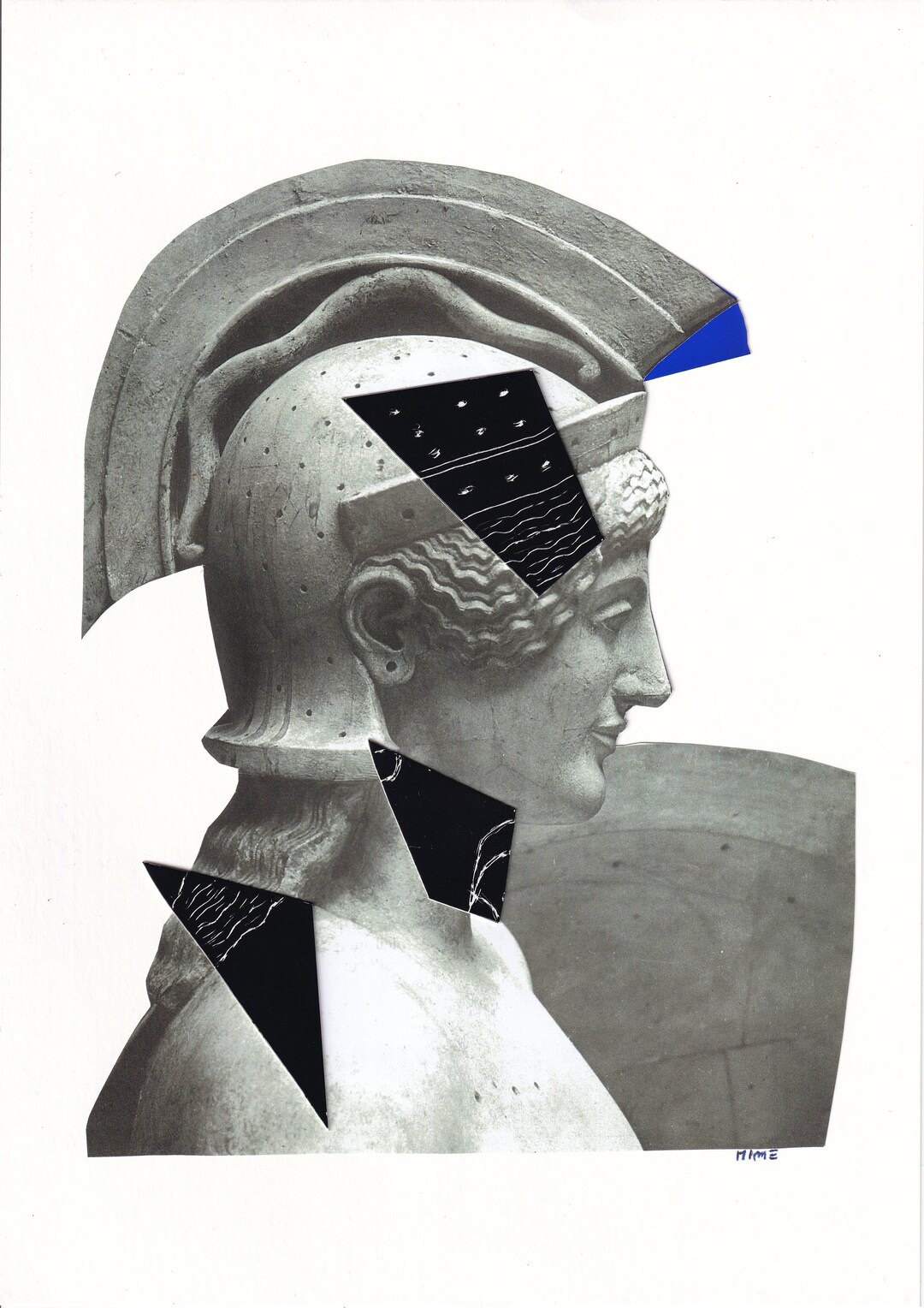 Peace Knight - A4 Paper Collage - Etsy