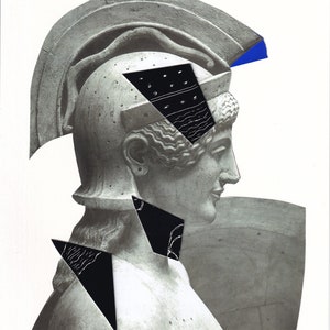 Peace Knight - A4 Paper Collage - Etsy