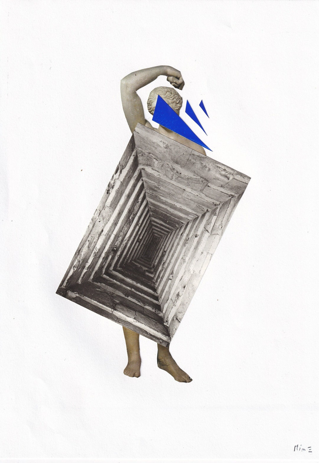 Deep Inside - A4 Paper Collage - Etsy
