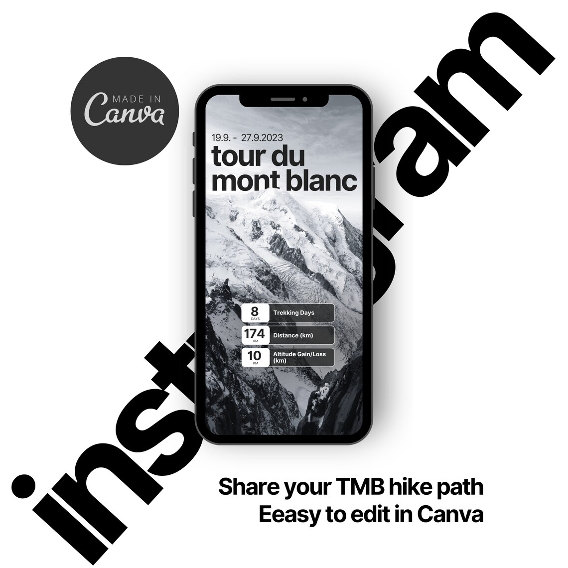 ILLUSTRATED MAP | Tour Du Mont Blanc Map for Outdoor Adventure Company ...