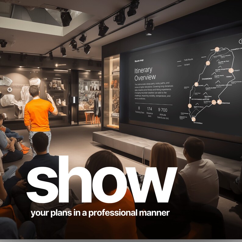 PRESENTATION | Tour Du Mont Blanc CANVA Editable Template for Outdoor ...