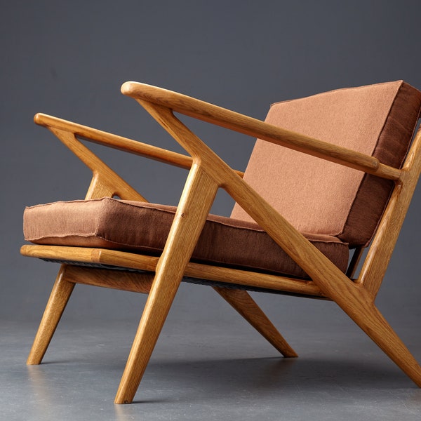 Mid Century Z Chair - Etsy