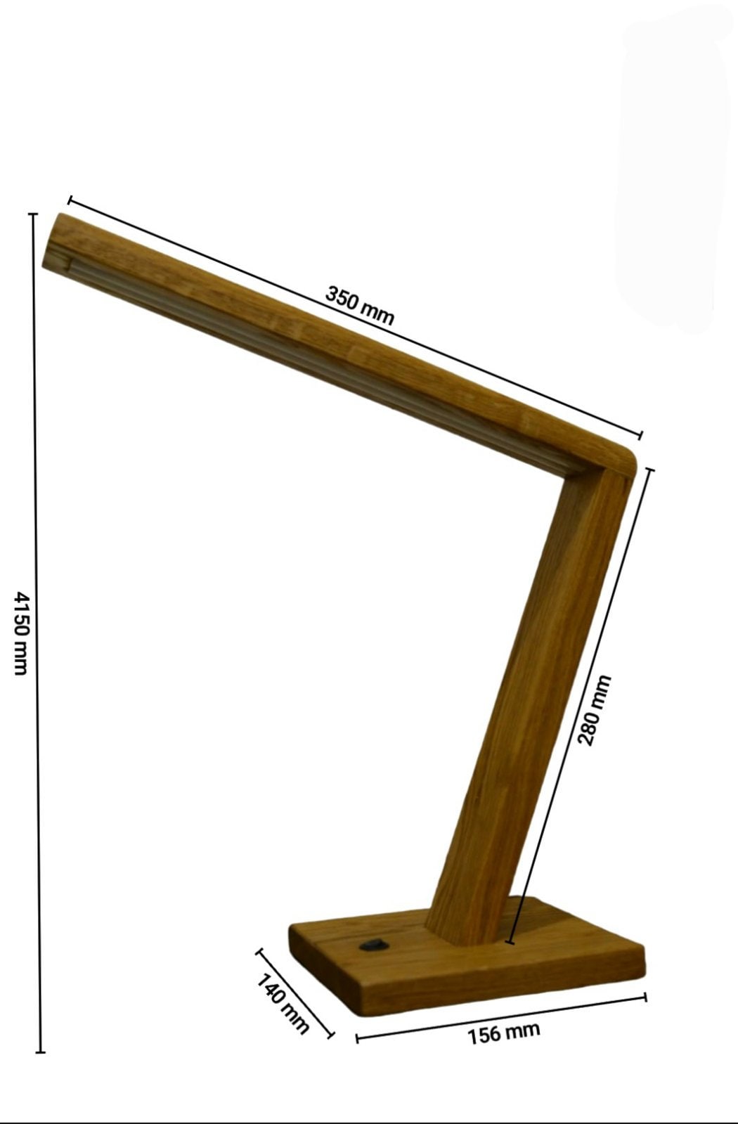 Wood Desk Led Lamp, Handmade Table Lamp, Wood Lamp, Table Lights, Home ...