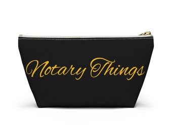 Rose Gold-notary Boss Accessory Pouch W T-bottom Personalised Clutch ...