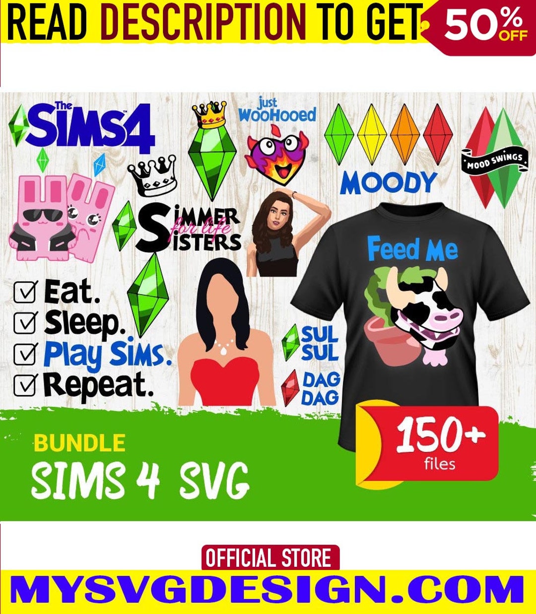 150 SIMS 4 SVG BUNDLE - Etsy