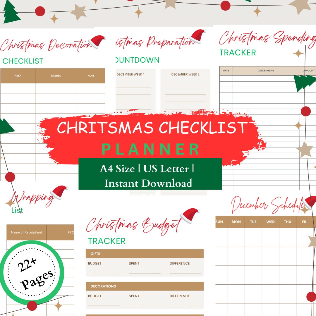 Christmas Planner Printable Template Christmas Planner Digital ...