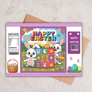 Editable Chip Bag Template Easter Chip Bag Template Kids Party Favor ...