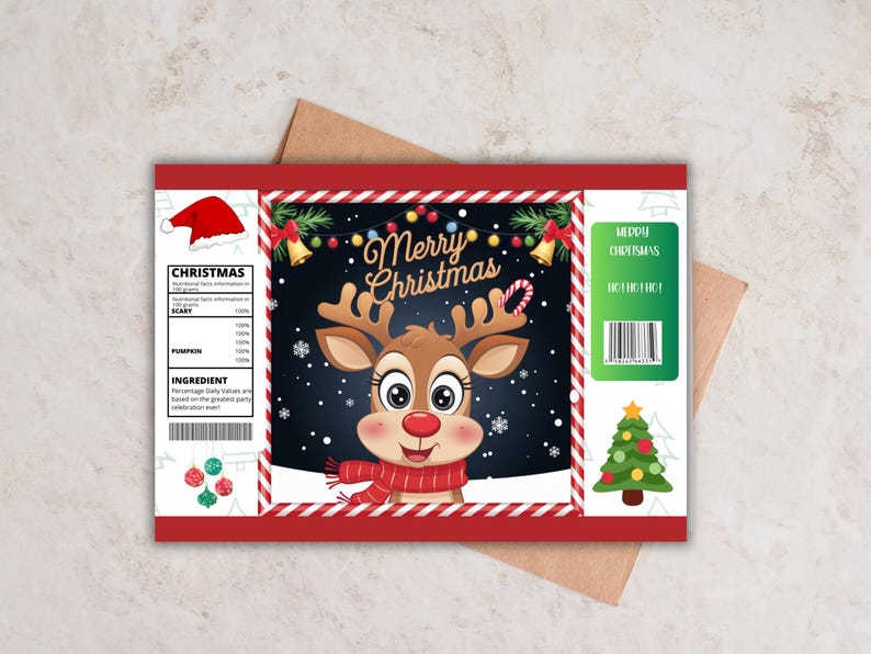 Editable Chip Bag Template Christmas Santa Claus Chip Bag Template Kids ...