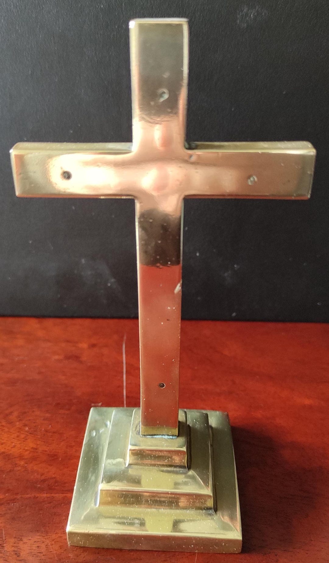 Vintage Solid Brass Altar Cross – 1940s - Etsy