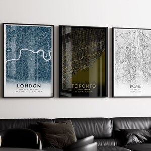 Custom City Map Printable Personalized City Map Any Custom City Map ...