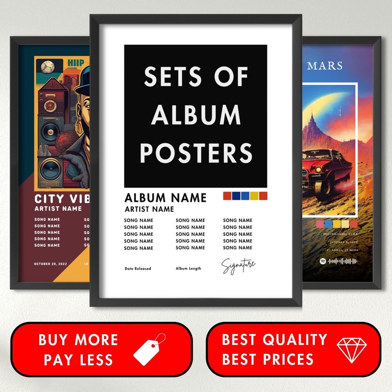 Music Album Posters - Etsy