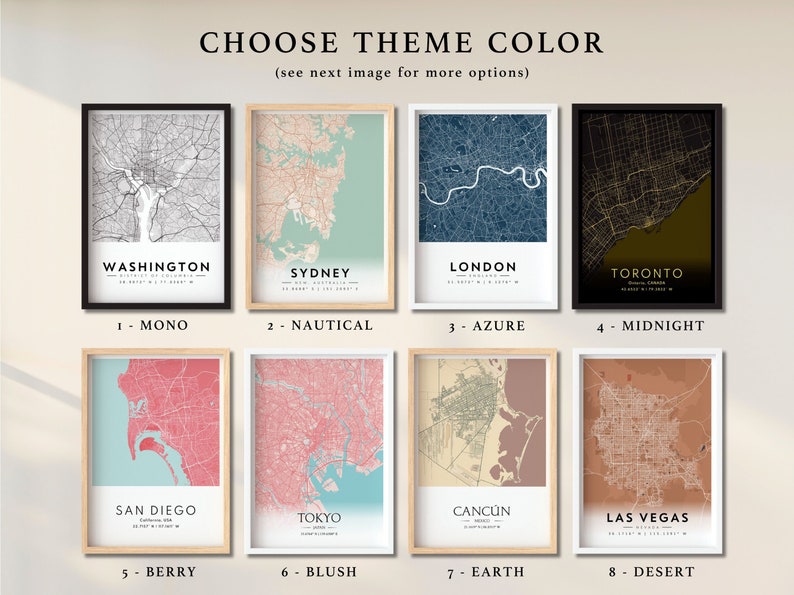 Custom City Map Printable Personalized City Map Any Custom City Map ...