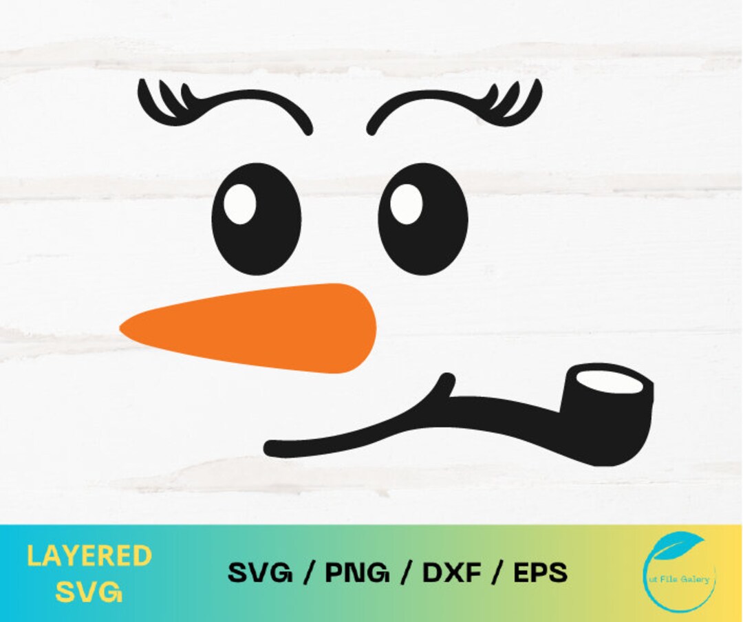 Snowman Face Svg, Snowman Svg, Snowman Clipart Christmas Svg Snowman ...