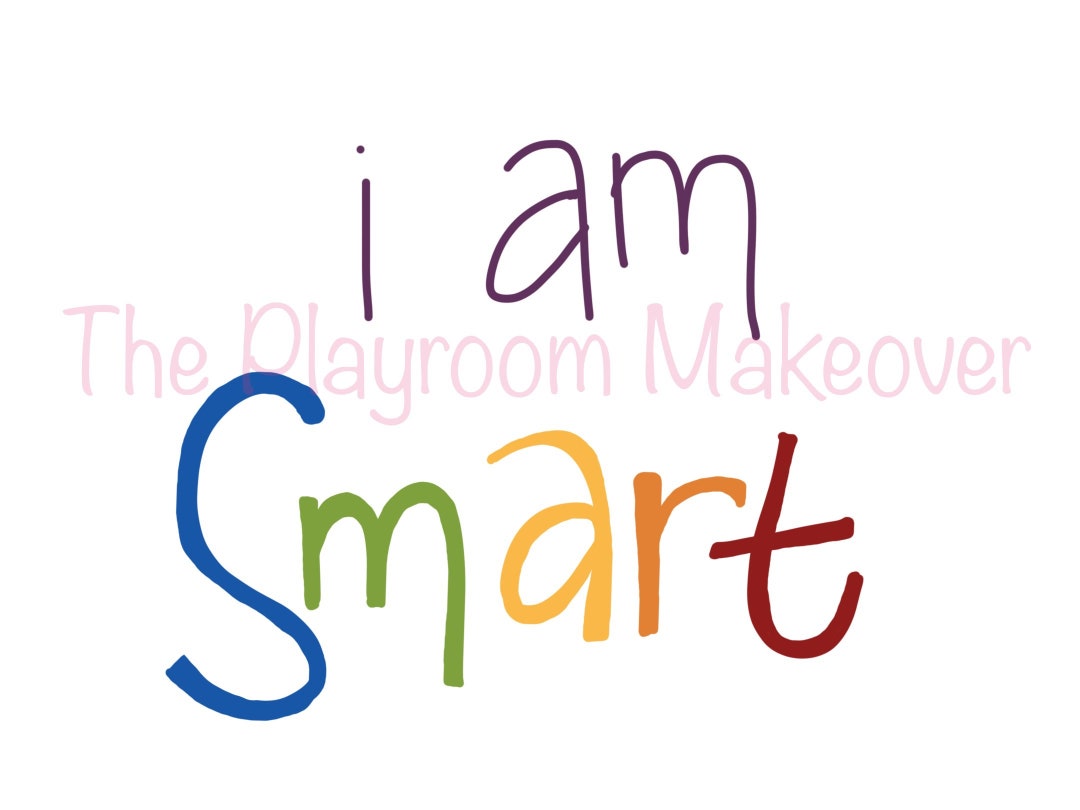 I Am Smart - Affirmation Wall Art - Etsy