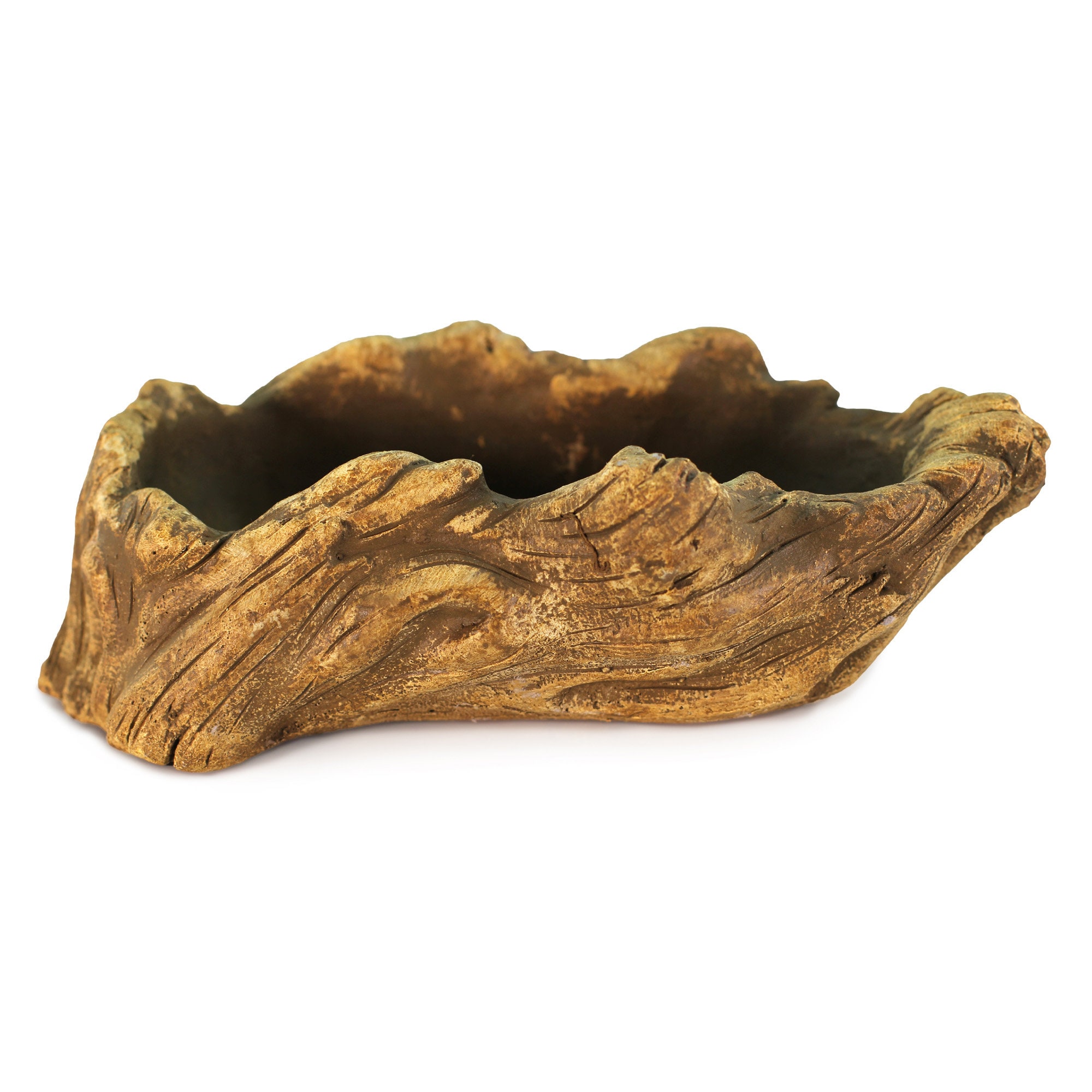 Ceramic Wood Plant Pot Indoor Wood Planter Pot Unique Log Planter ...