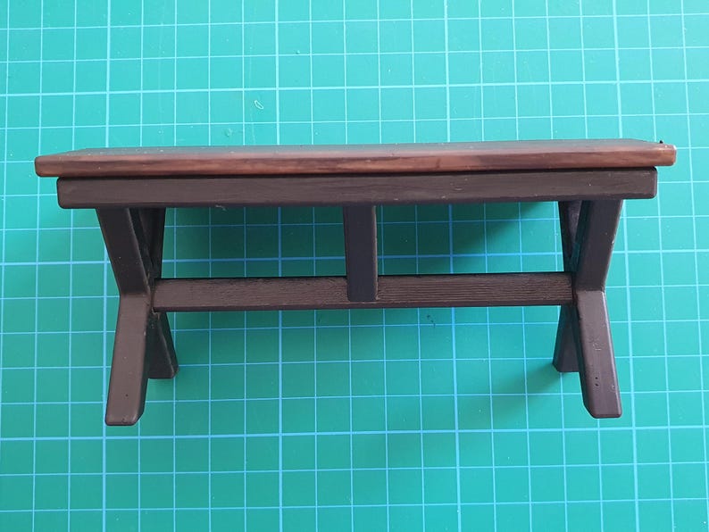 Dollhouse Miniature Outdoor Dining Table Set 1:12 Scale (STL File) - Etsy