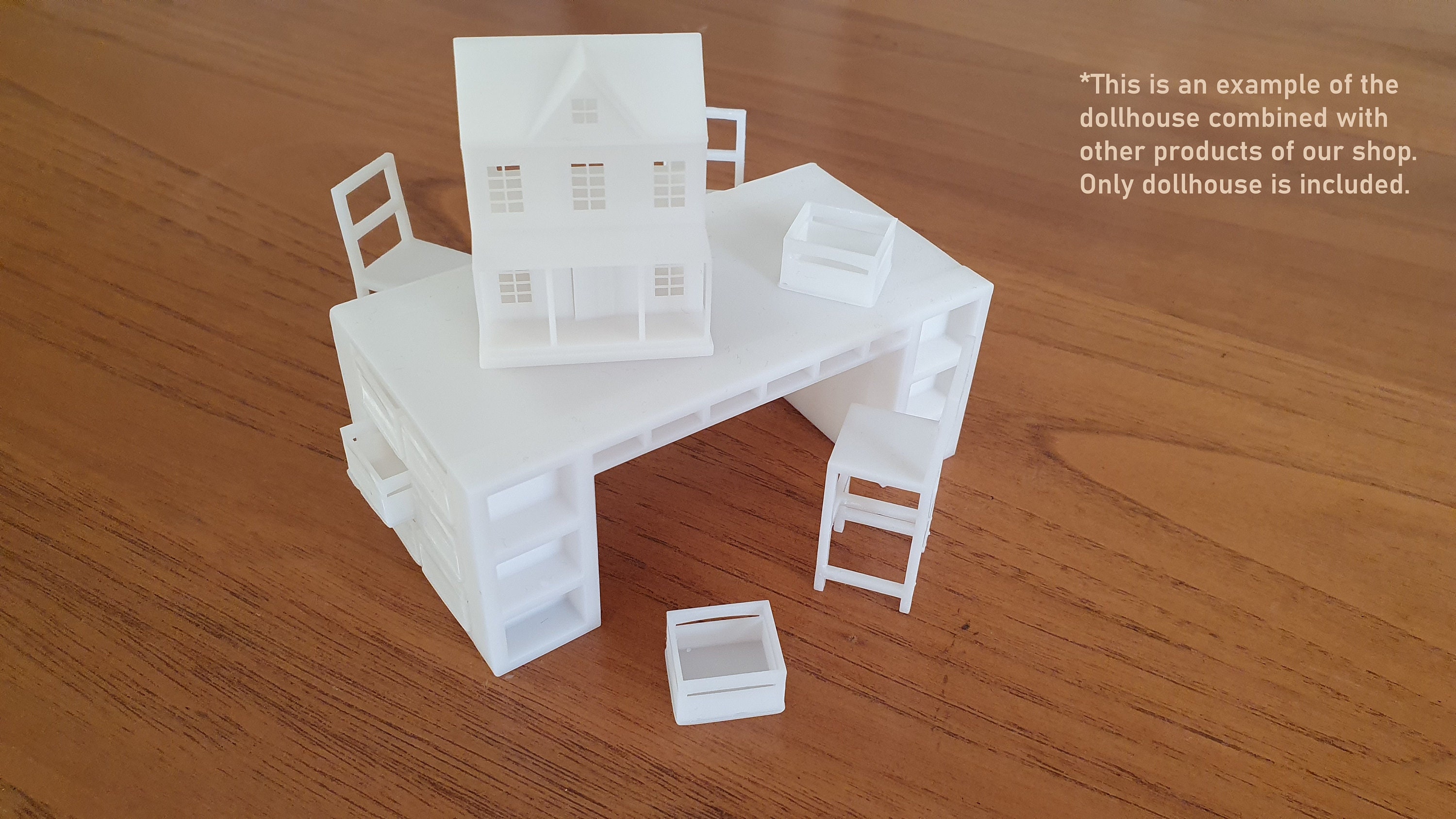 Dollhouse Miniature 1:24 Dollhouse Instant Download STL File for 3D ...