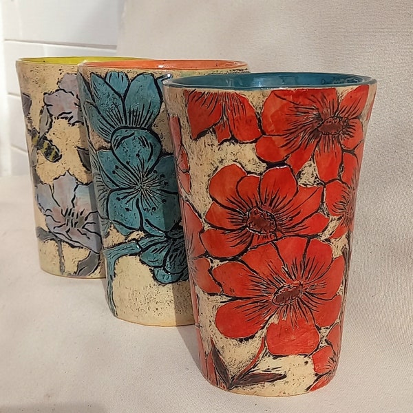 Sgraffito Carved - Etsy