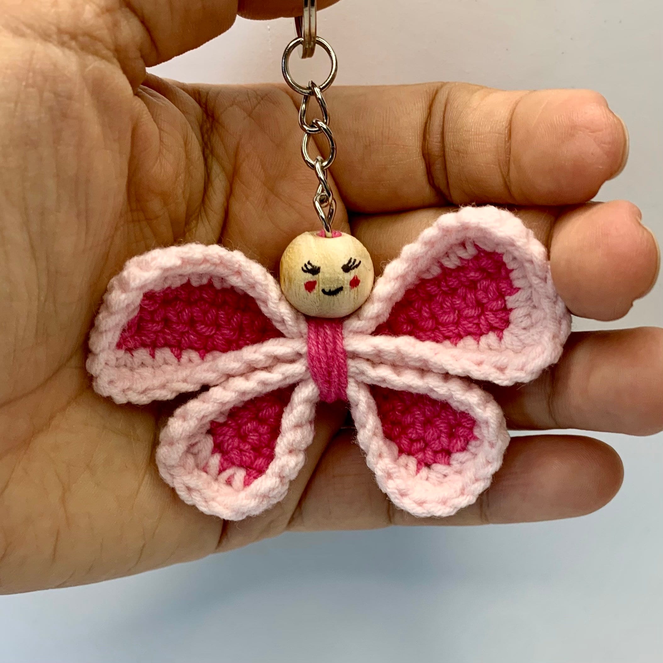 Crochet Butterfly Pattern, Butterfly Keychain, Gift for Her, Gift for ...