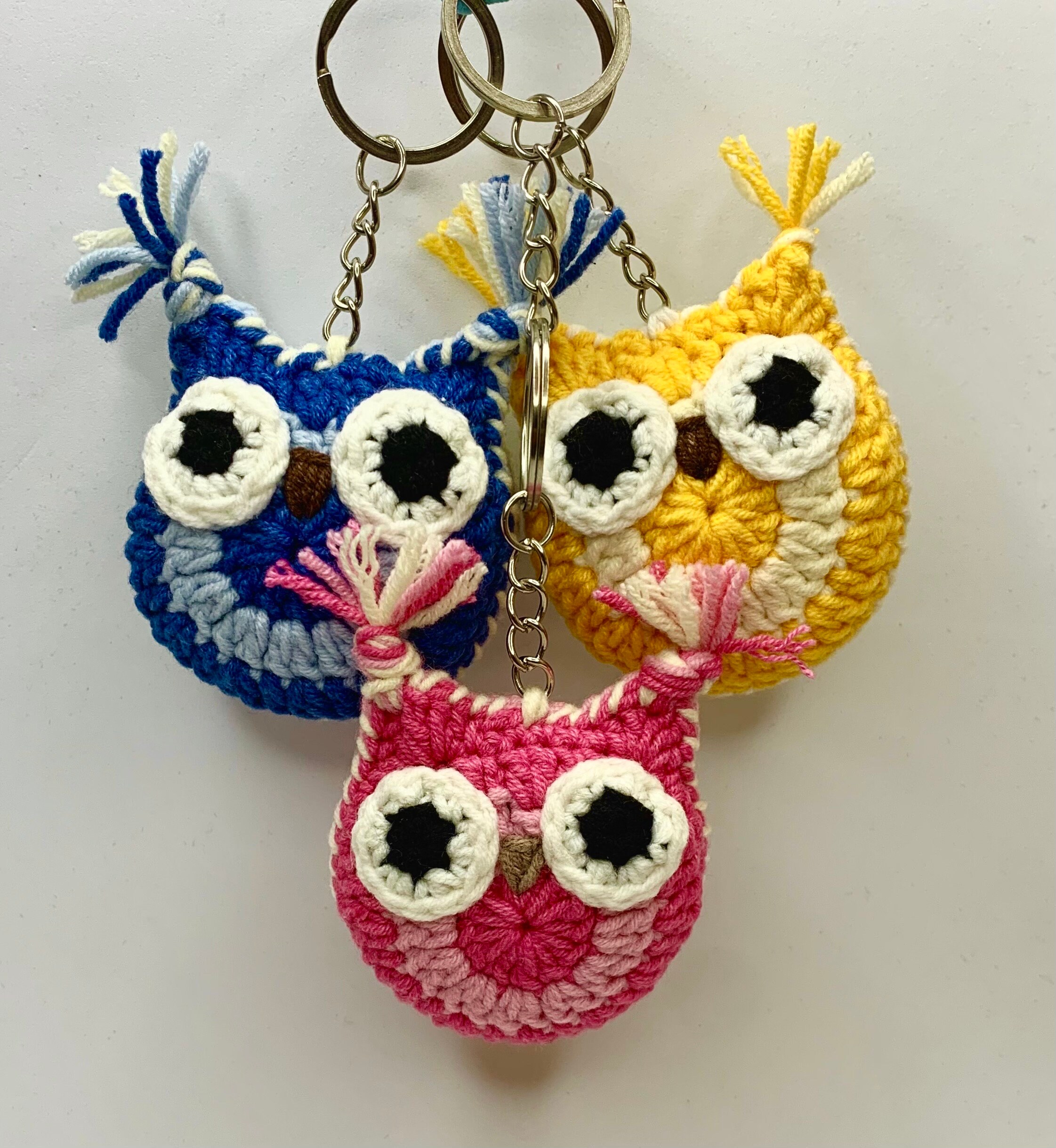 Crochet Owl Keychain Pattern, Amigurumi Crochet Keychain, Do It ...