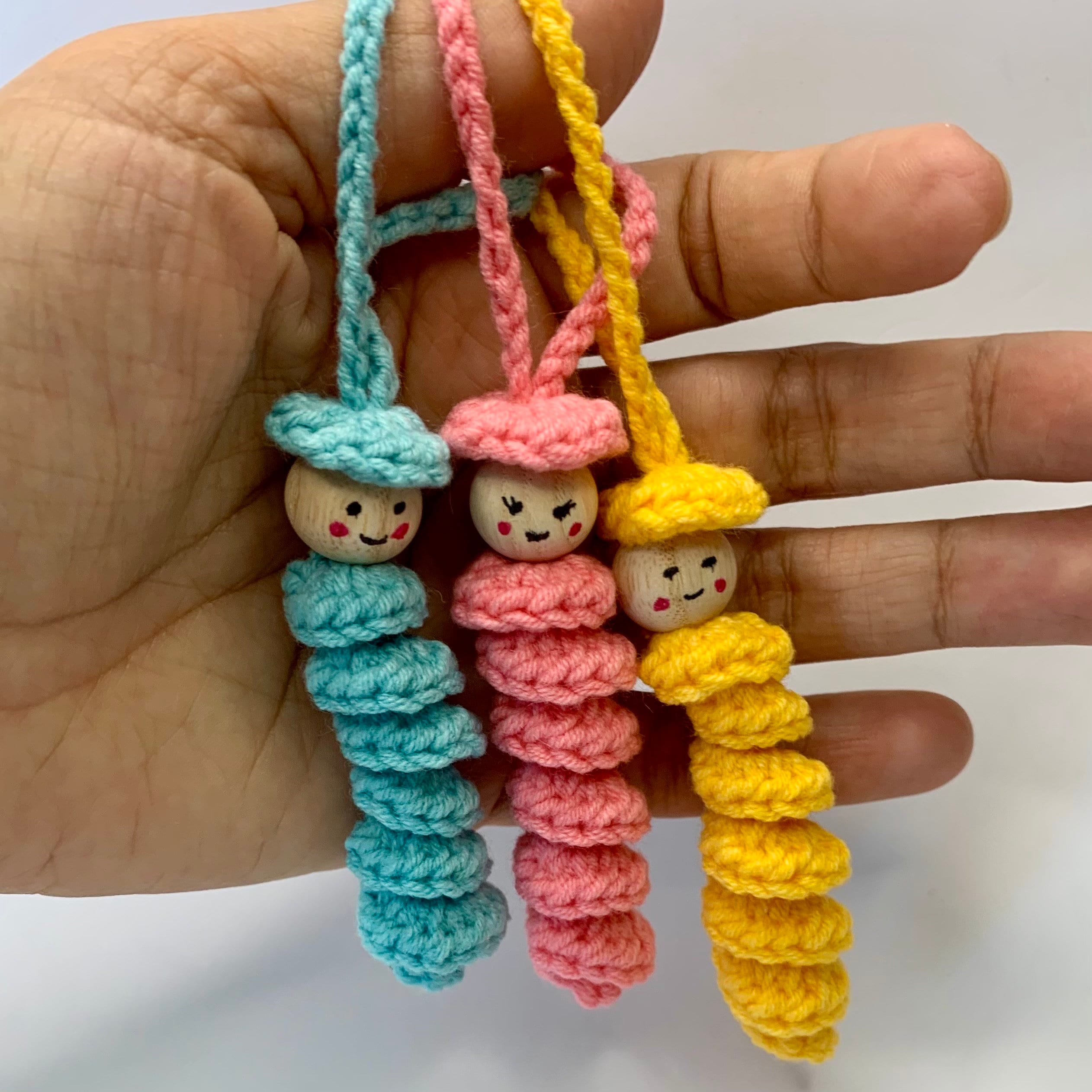 Lucky Worm Pattern, Worry Worm, Pendant, Mini Gift, Siblings, Lucky ...