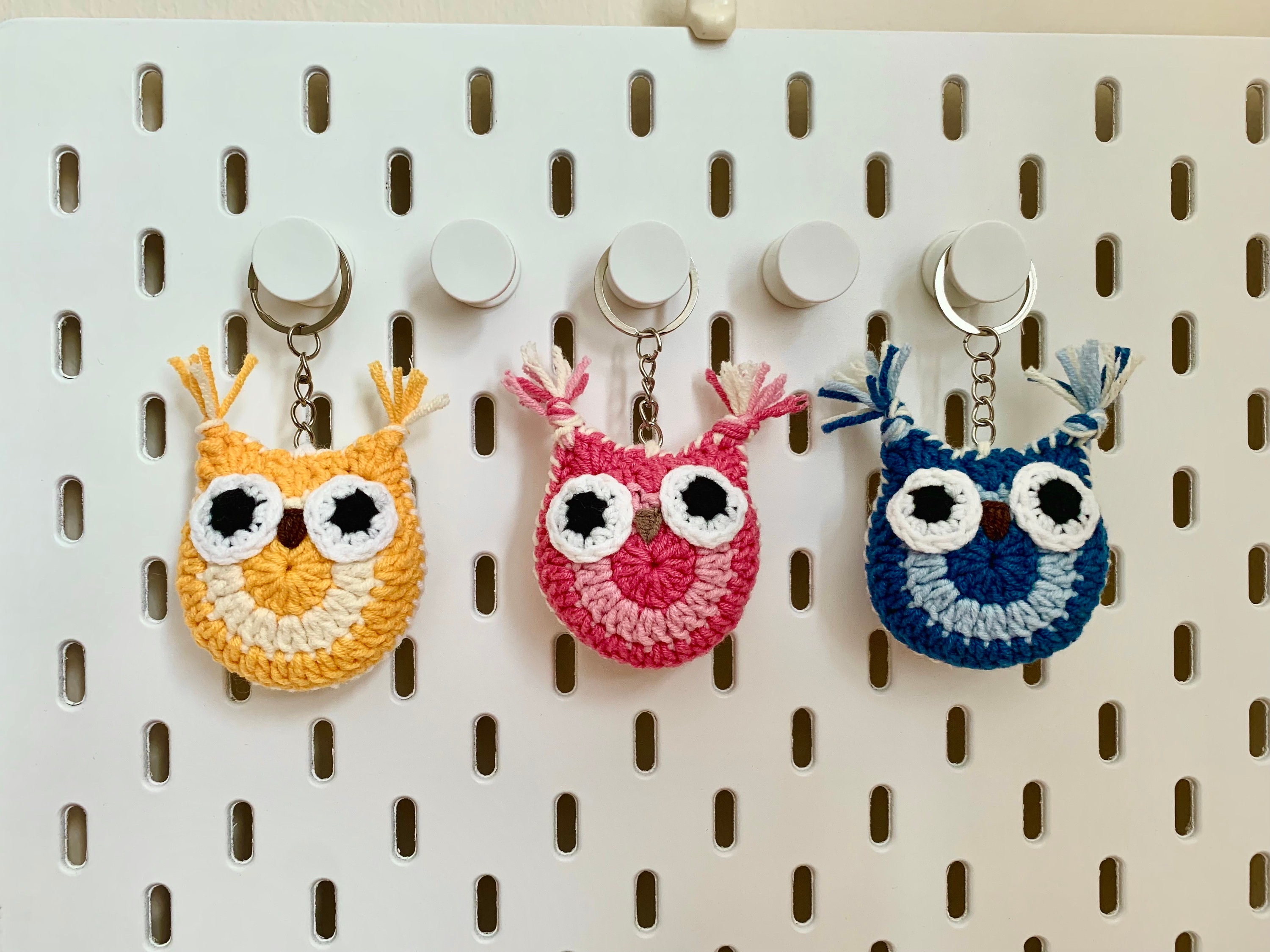 Crochet Owl Keychain Pattern, Amigurumi Keychain, Easy Amigurumi, Easy ...